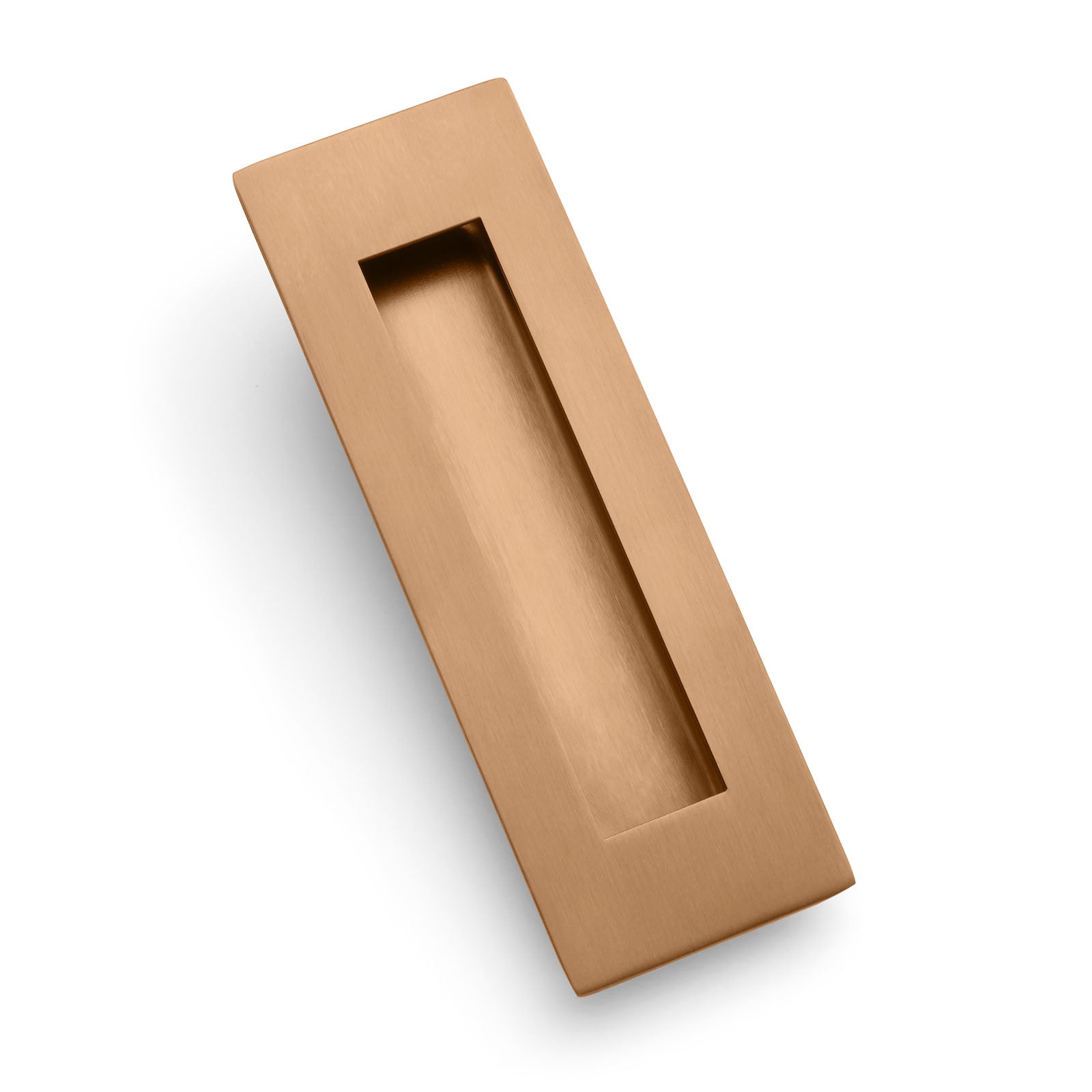 Brushed Copper Sliding Door Flush Pull 150mm x 50mm | Manovella ...