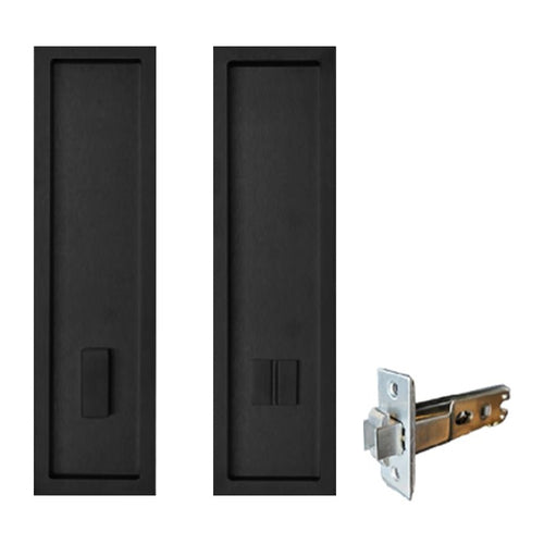 ZANDA SEATTLE DOOR PRIVACY SET 200X40MM MATT BLACK 5371.BLK