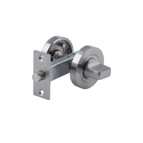 ZANDA ROUND PRIVACY KIT 60MM BACKSET SATIN CHROME 7032.SC